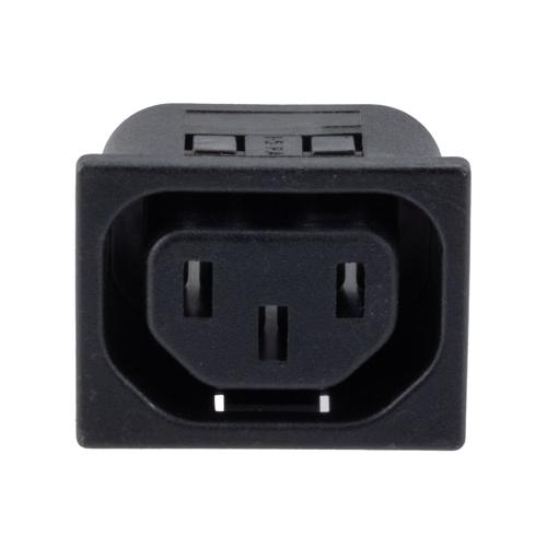 AC PEM 320-2-2/F IEC Inlet Connector, Snaps into 1.5 mm panel Mount, 6. ...