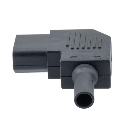 Side-Entry Power Connector, Cable-Mount, C13 Connector, Nylon 66