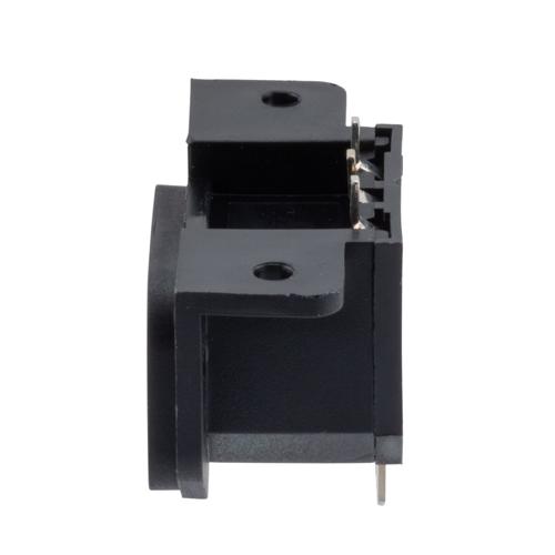 AC PEM C14, Panel Flange, Right Angle, Thru-hole PCB, Terminal Cover ...