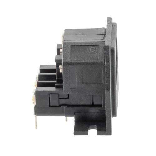 Twin-Fused IEC Inlet, Flange Mount, C14 Connector, PCB Spills, 5mm x ...