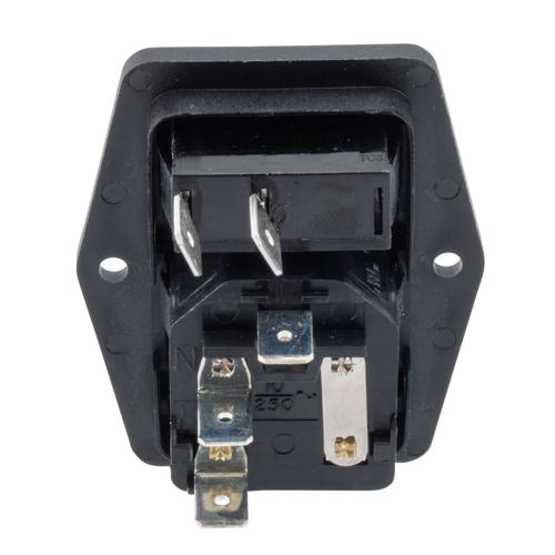 Vertical Power Entry Module, Side-Fixing, Panel-Mount, C14 Inlet ...