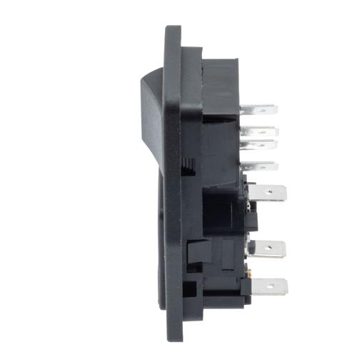 Vertical Power Entry Module, Side-Fixing, Flange-Mount, C14 Inlet ...