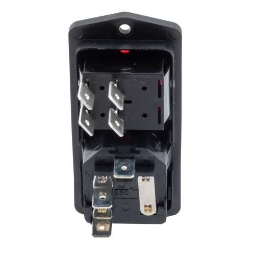 Vertical Power Entry Module, Side-Fixing, Flange-Mount, C14 Inlet ...