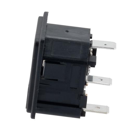 AC PEM C14 type 1.0 mm Snap-In Panel Mount IEC inlet connector AC power ...