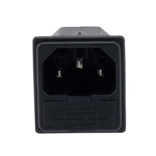 AC PEM C14 type 1.0 mm Snap-In Panel Mount IEC inlet connector AC power ...