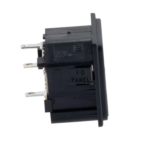 AC PEM C14 type 1.0 mm Snap-In Panel Mount IEC inlet connector AC power ...