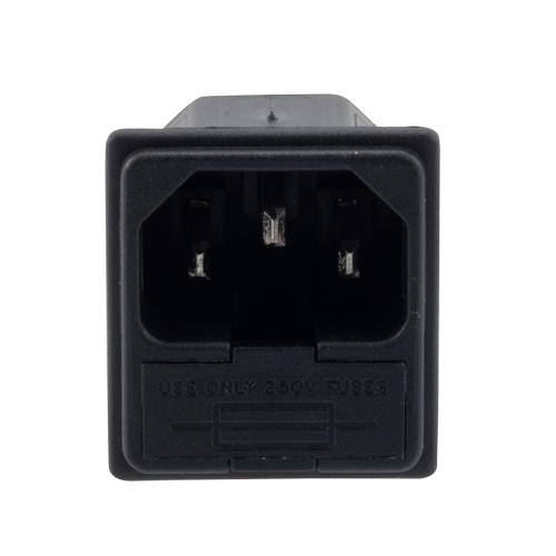 AC PEM C14 type 1.0 mm Snap-In Panel Mount IEC inlet connector AC power ...