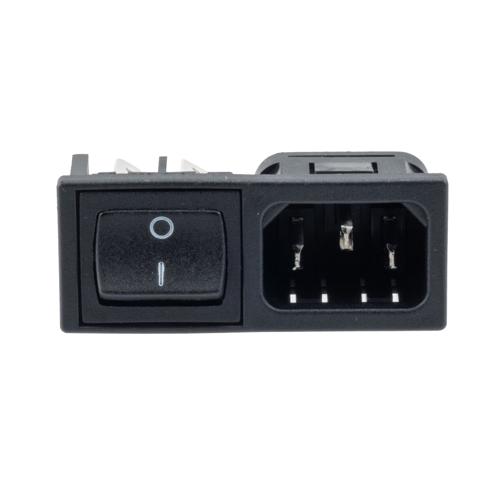 Horizontal Power Entry Module, Panel-Mount, C14 Inlet, I/O Marked ...