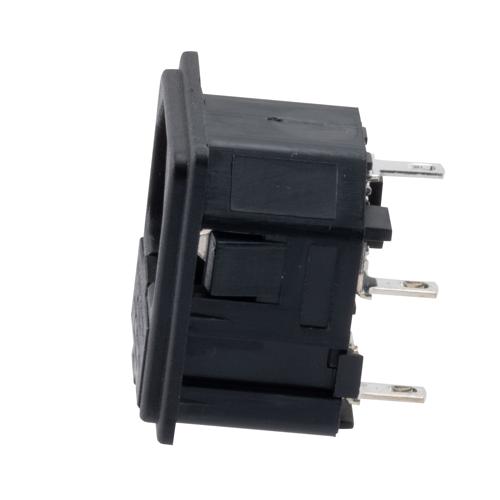 AC PEM C14 type 1.5 mm Snap-In Panel Mount IEC inlet connector AC power ...