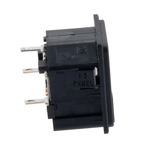 AC PEM C14 type 1.5 mm Snap-In Panel Mount IEC inlet connector AC power ...