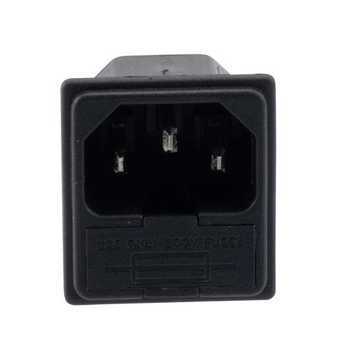 AC PEM C14 type 1.5 mm Snap-In Panel Mount IEC inlet connector AC power ...