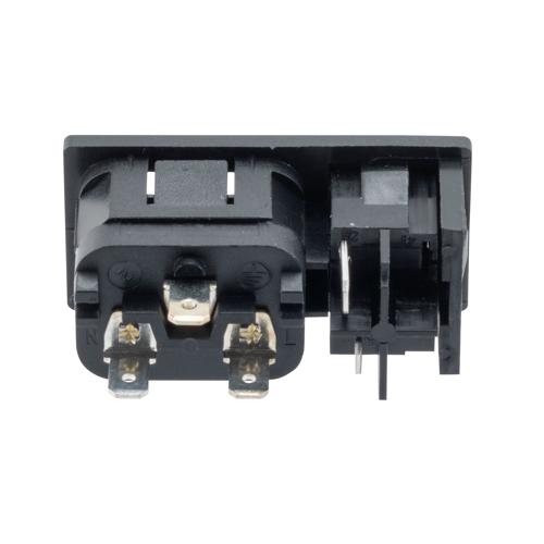 Horizontal Power Entry Module, Panel-Mount, C14 Inlet, I/O Marked ...