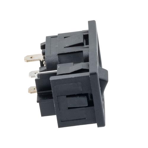 Horizontal Power Entry Module, Panel-Mount, C14 Inlet, I/O Marked ...