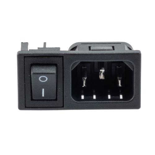 Horizontal Power Entry Module, Panel-Mount, C14 Inlet, I/O Marked ...