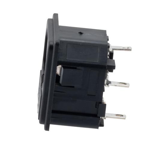 AC PEM C14 type 2.0 mm Snap-In Panel Mount IEC inlet connector AC power ...