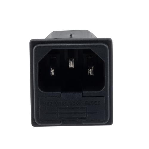 AC PEM C14 type 3.0 mm Snap-In Panel Mount IEC inlet connector AC power ...