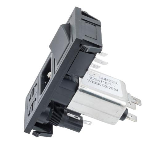 Vertical Power Entry Module, C14 Inlet, a Pair of FX0359 fuse Holders ...
