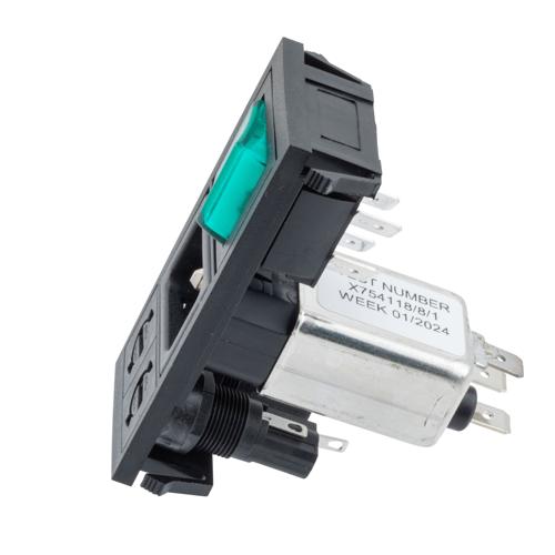 Vertical Power Entry Module, C14 Inlet, a Pair of FX0359 fuse Holders ...