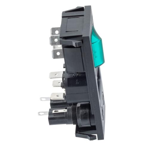 Vertical Power Entry Module, C14 Inlet, Paired FX0359 fuse Holders ...
