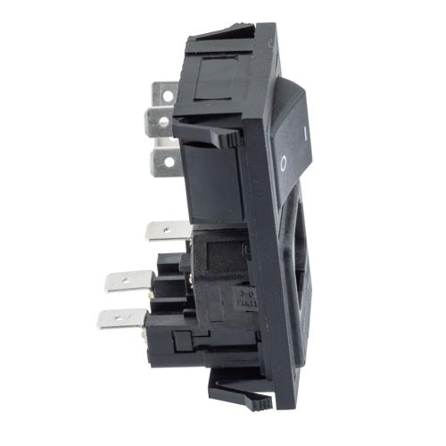 Vertical Power Entry Module, Twin-Fused C14 Inlet, I/O Marked Double ...