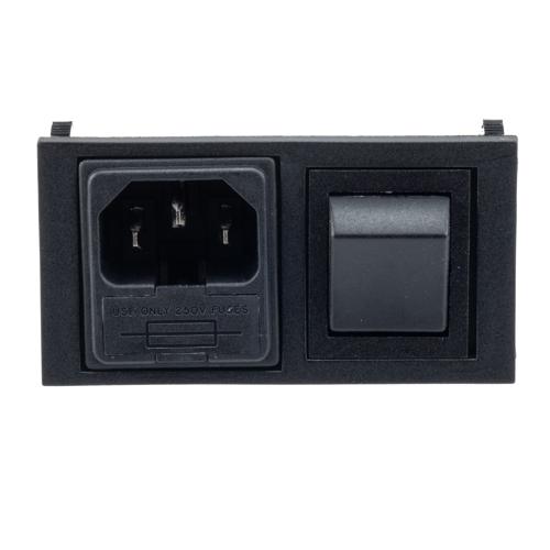 Horizontal Power Entry Module, Single-Fused C14 Inlet, Double Contact ...