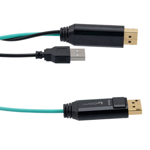 8K DisplayPort 1.4 AOC over OM3 Pure Fiber, 100 Meters