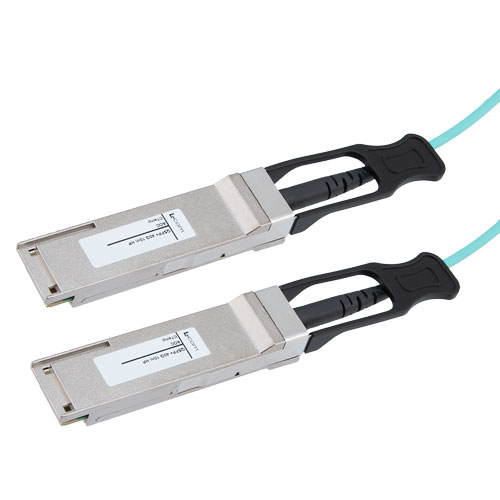 Active Optical Cable QSFP+ to QSFP+, 40G, 20 Meters riser rated (OFNR ...