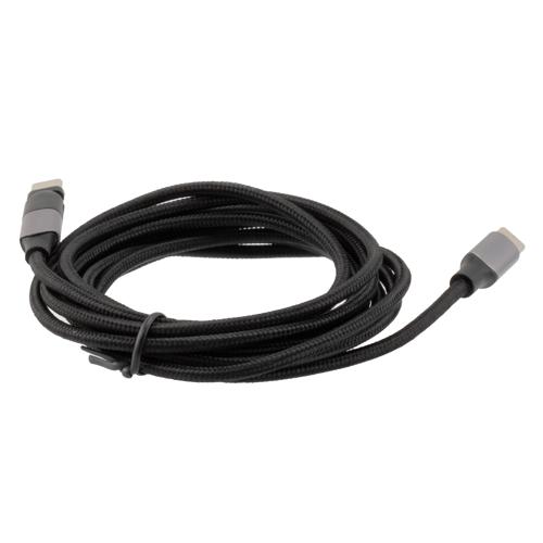 180 degrees Rotating Head, USB 2.0 C to C, M/M, 60 Watt, Black Nylon ...