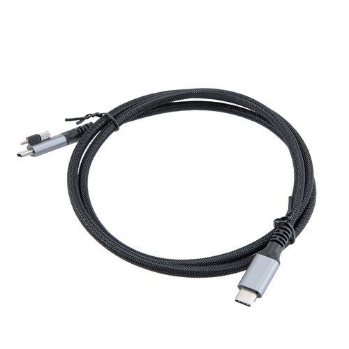 USB 3.2 Locking Cable, Type C Male Plug Top Screw Both Sides, 5V, 3A, 5 ...