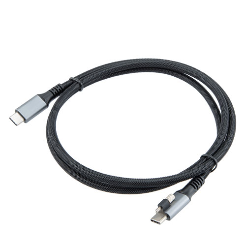 USB 3.2 Locking Cable, Type C Male Plug Top Screw to Type C Male Plug ...
