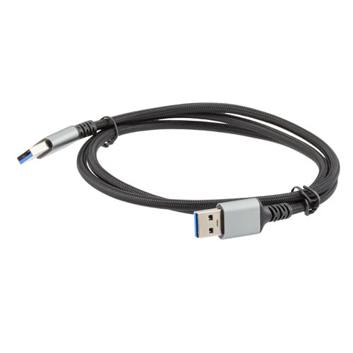 USB 3.2 Data Cable, Aluminum connector with Black Nylon Braid, 10Gbps ...