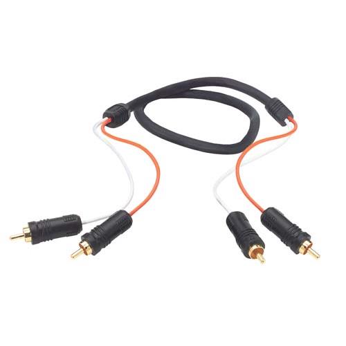 2 Line Audio RCA Cable, RCA Male / Male, 12.0 ft - CCR2MM-12