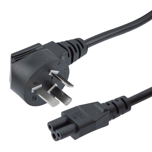 GB2099 Round Type I Downward Angle to C5 International Power Cord - 2.5 ...