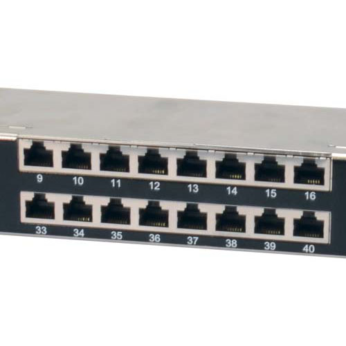Category 5E STP Patch Panel, 48-Port Shielded EIA568A/B - DCP110C5E-48S