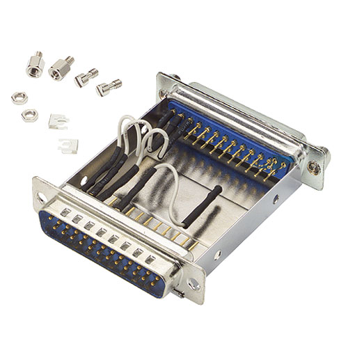 Metal DIY Kit, DB25 Male / Male Unwired - DIYKS-M
