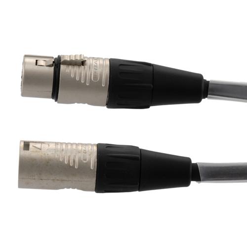 DMX Lighting Adapter Cable, 3 pin XLR Female to 5 pin XLR Male, Black, 1 FT
