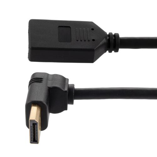 DisplayPort Cable, Female to Down Angle Male, 8K Resolution, 1 Meter