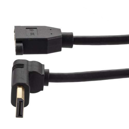 DisplayPort Cable, Panel Mount Female to Down Angle Male, 8K Resolution ...