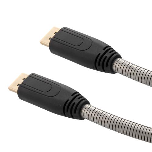 Armored DisplayPort Cable, 8K Resolution, 30 AWG, 5 M