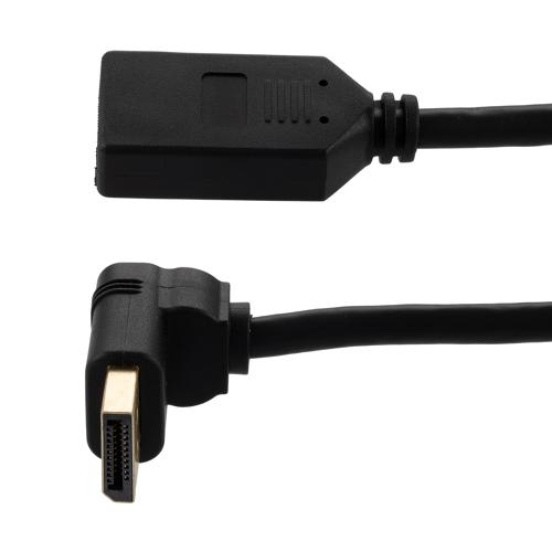DisplayPort Cable, Female to Up Angle Male, 8K Resolution, 1 Meter