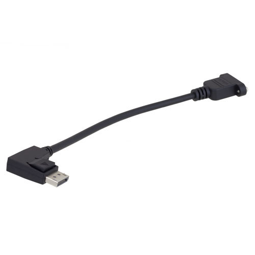 Displayport Right angle male to Displayport female panel mount 10 ...