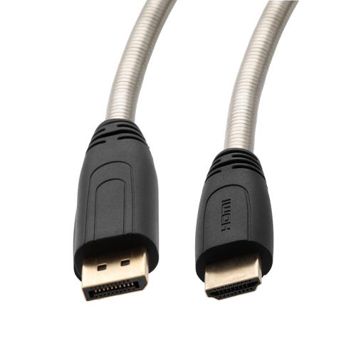Armored DisplayPort to HDMI Cable, 4K Resolution, 5 M