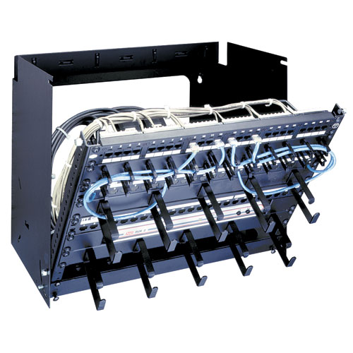 6" Pivoting Panel Wall Mount Cabinet, 4 Rack Spaces - DPPM4