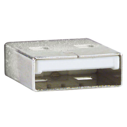 USB Type A Coupler, Female Bulkhead/Male, 12 in. - ECF504-12AAS