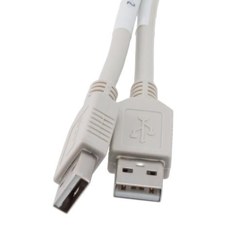 USB 2.0 Double Stack Adapter Cable, ECF Flange Panel Mount, 2x A Type ...