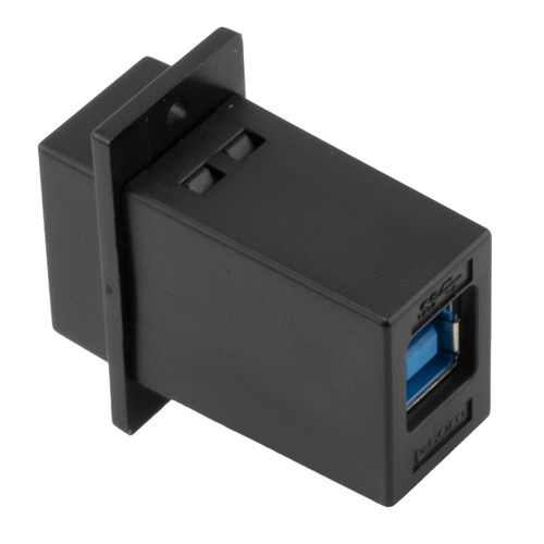 USB 3.0 Adapter Coupler Panel Mount ECF Flange Style Type 3, A Type ...