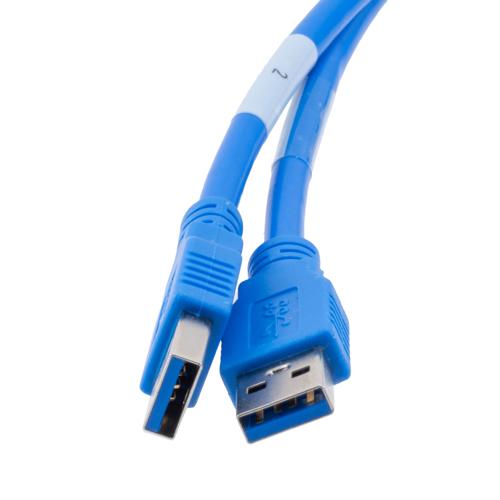 USB 3.0 Double Stack Adapter Cable, ECF Flange Panel Mount, 2x A Type ...