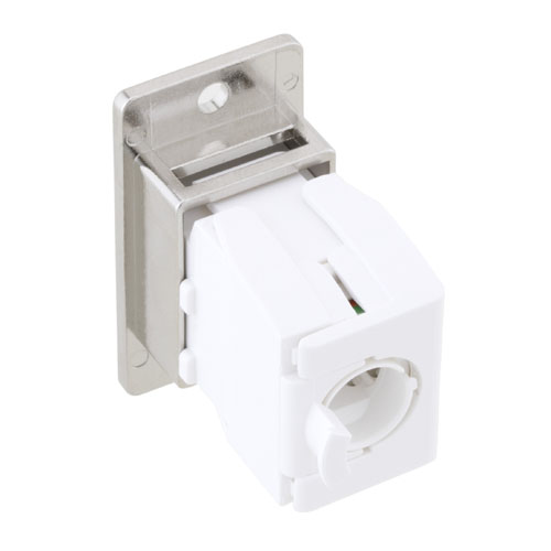 Panel Mount Category 5e Keystone Jack Tool-less w/ PoE+ Compliance ...