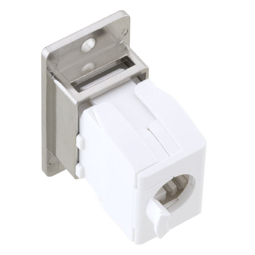 Panel Mount Category 6 Keystone Jack Tool-less w/ PoE+ Compliance ...