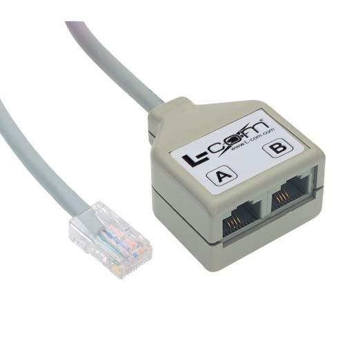 Modular Y-Splitter, Token Ring / Token Ring 4 Wire - ECS208-1